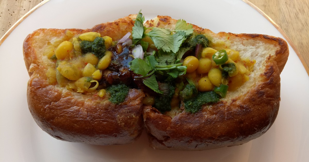 Matar-Tikki Bun Recipe - How To Make Matar-Tikki Bun